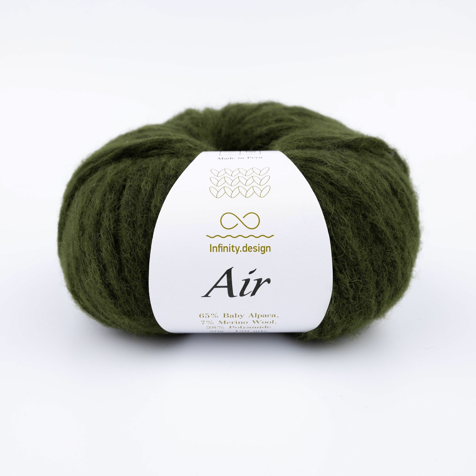 Пряжа INFINITY Air 9573 (2 мотка), 65% бэби альпака, 7% мериносовая шерсть, 28% полиамид, 50г, 150м