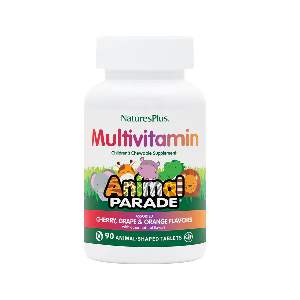Nature`s Plus Animal Parade таб, 1.6 г, 90 шт, вишня, апельсин, виноград