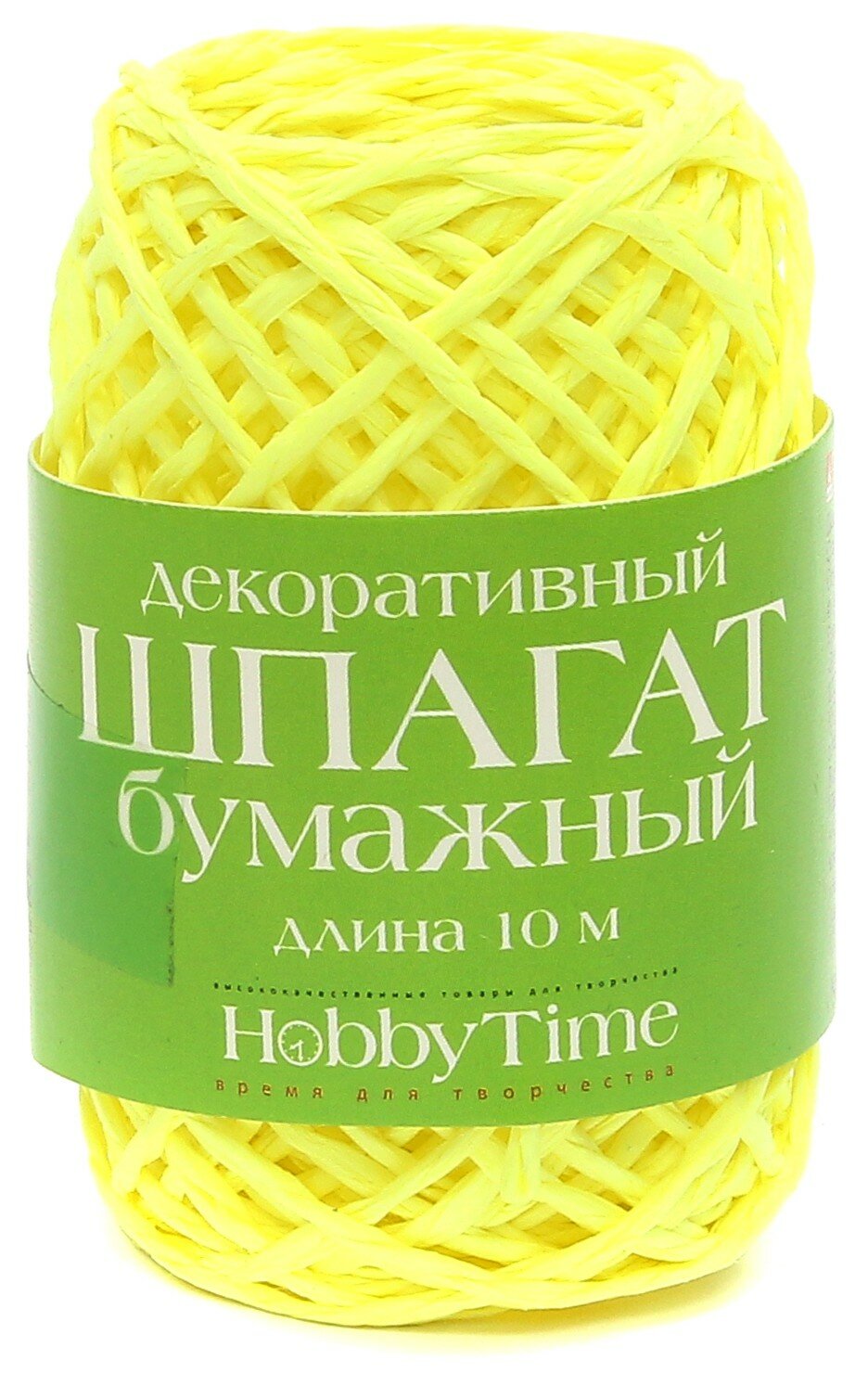 Шпагат бумажный для декорирования цветной, 8 цветов, длина 10 м (2-508/02)
