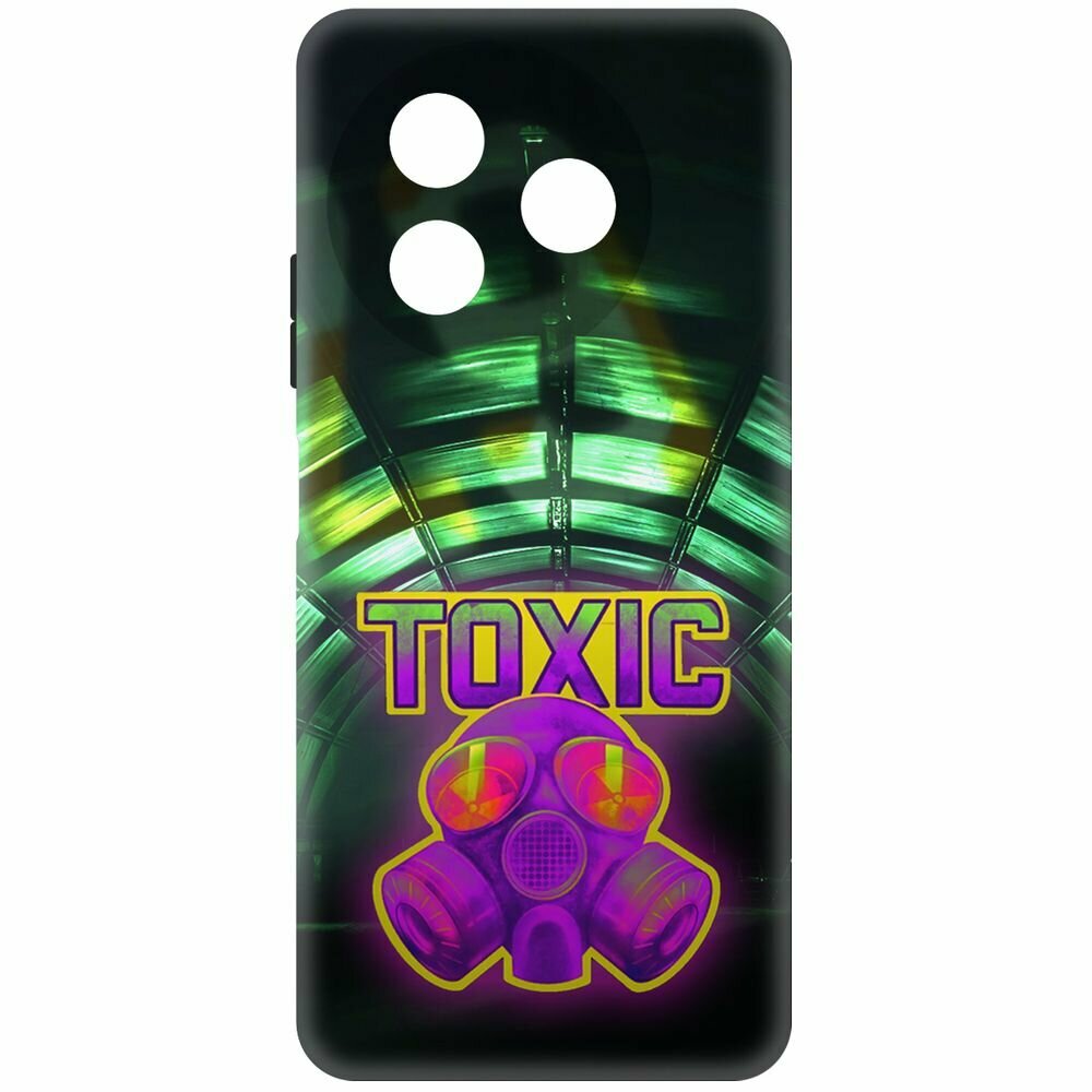 Чехол-накладка Krutoff Soft Case Cтандофф 2 (Standoff 2) - Стикер Toxic для ITEL S24 черный