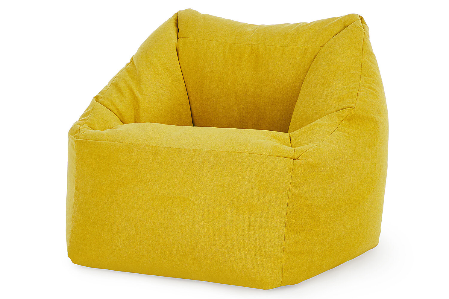 Кресло мешок Hoff Gap, 80х80х80 см, бескаркасное, обивка велюр, жёлтый