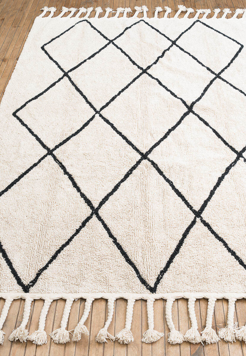 Ковер хлопковый 140*200 см Lorena Canals Cotton Bereber Cream