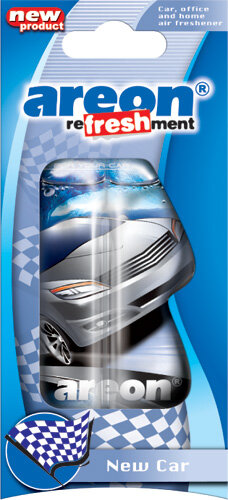 Ароматизатор на зеркало Areon Refreshment гелевый New car новая машина