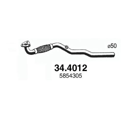 Труба выхлопного газа, ASSO 34.4012 (1 шт.)