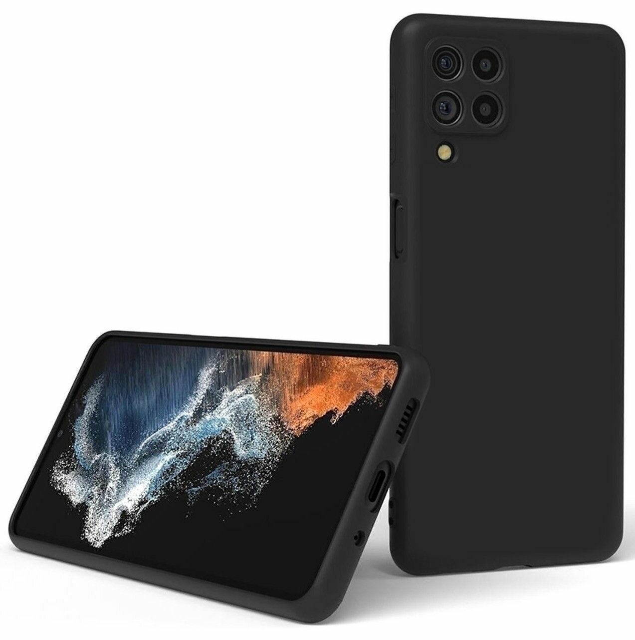 Чехол для Samsung Galaxy M53 5G силиконовый Silicone Cover чёрный