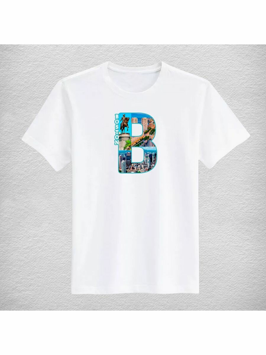 Футболка бостон boston надпись