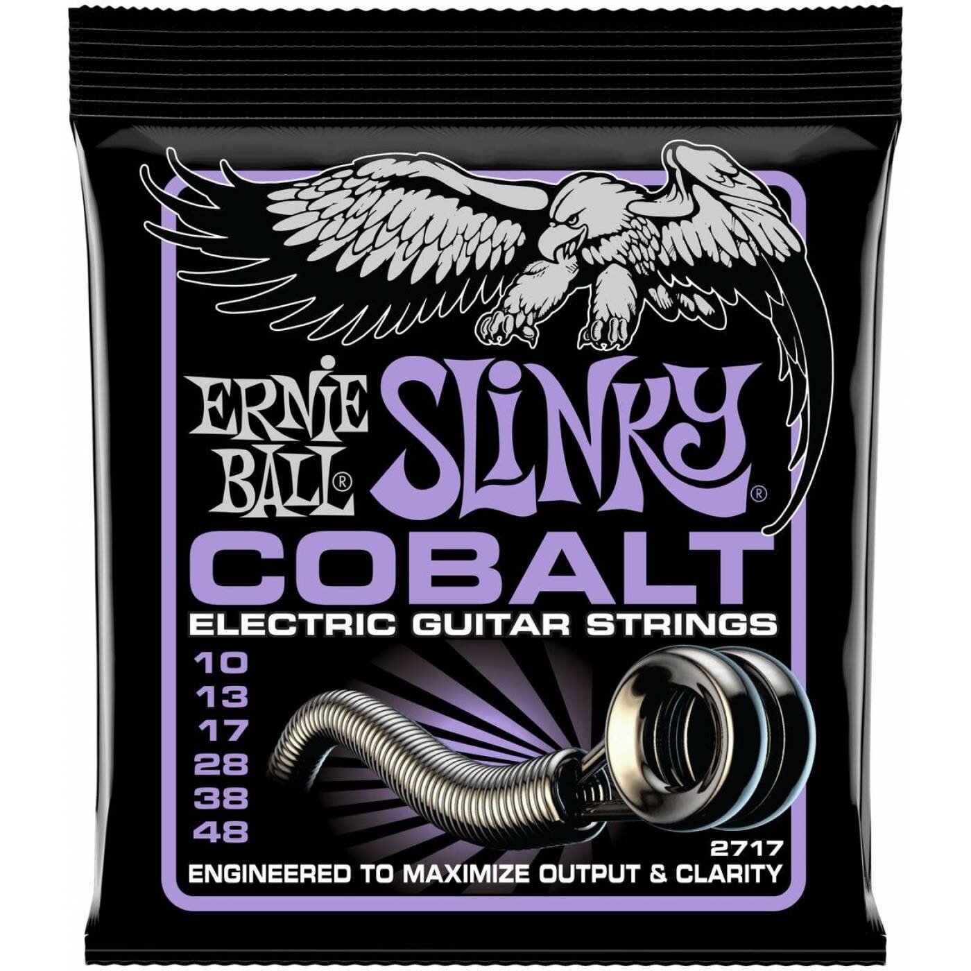 Струны для электрогитары ERNIE BALL 2717 Cobalt Slinky Ultra 10-48