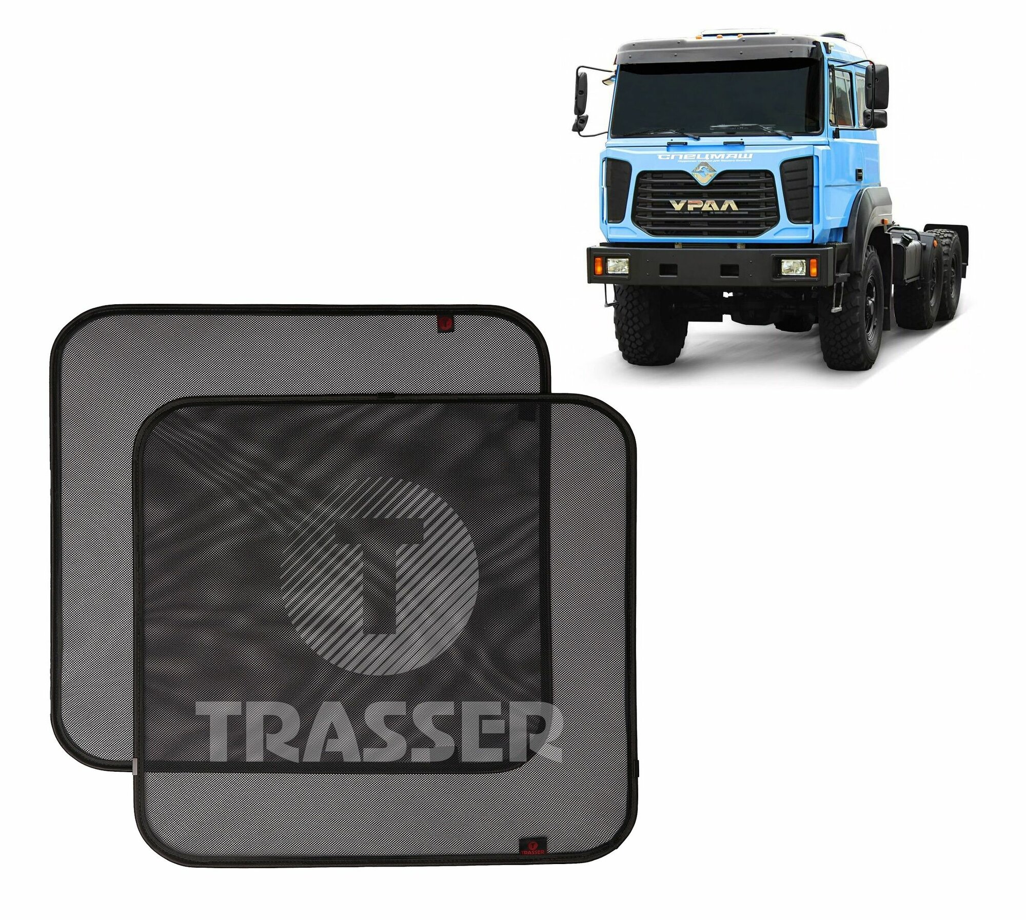 Каркасные шторки для Урал 44202, 6370, бескапотный, безкапотный трассер комплект стандарт до форточки