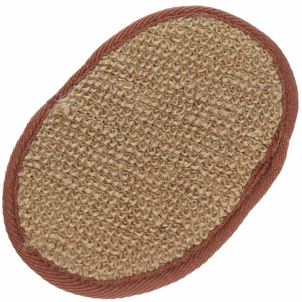 Мочалка для бани овальная, Китай, Y3-560, 17х12 см, без ручки, для душа и сауны