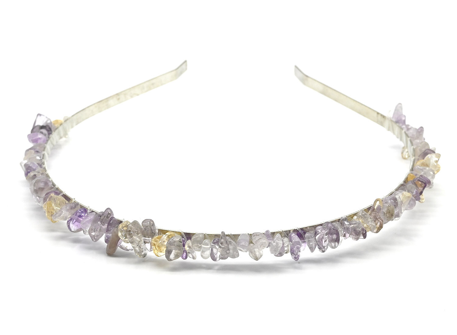 Ободок для волос с аметрином