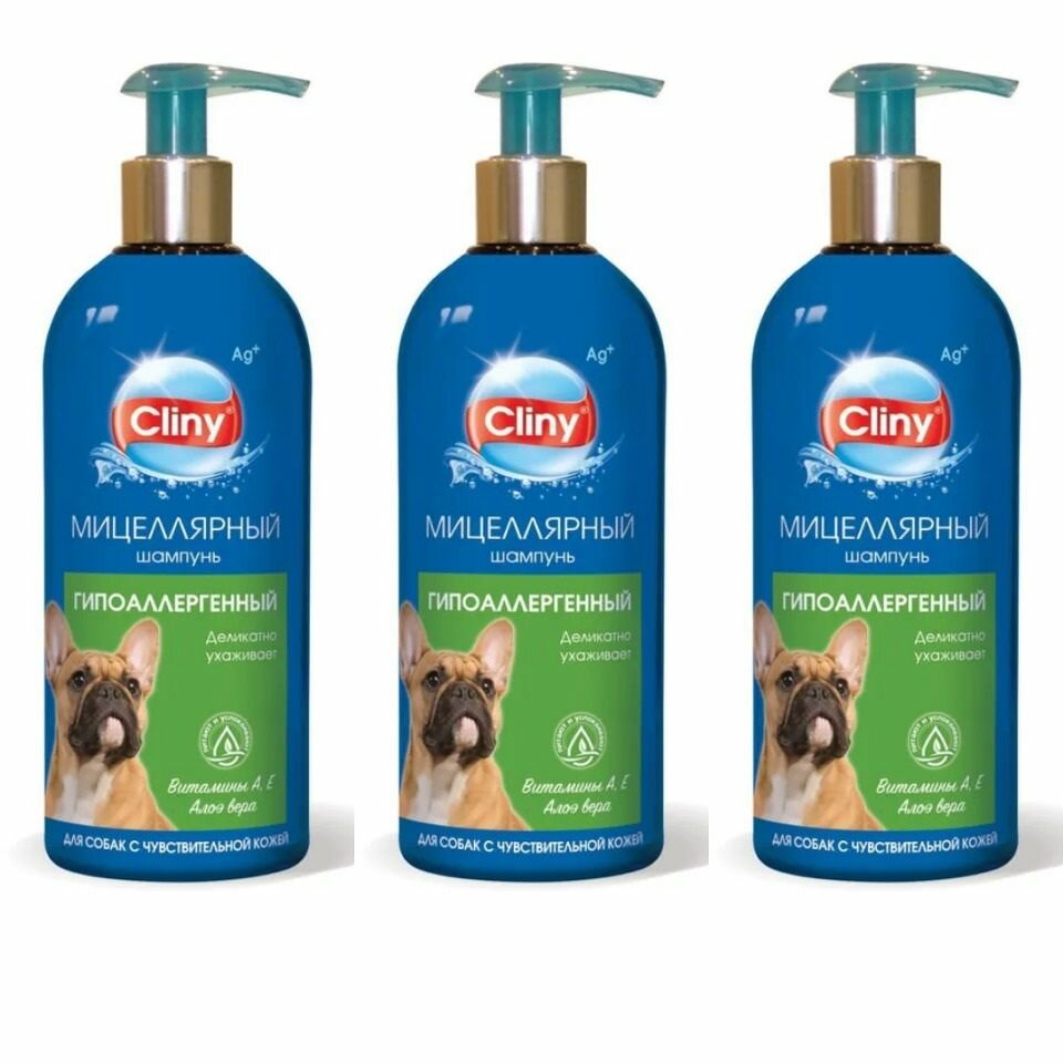 Экопром Шампунь для собак с чувствительной кожей Гипоаллергенный, 300 мл, 3 шт