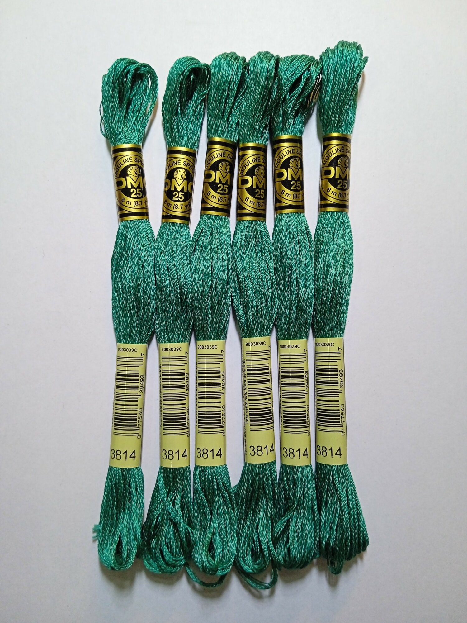 Набор ниток мулине, 8 м, 6 шт DMC-3814_6