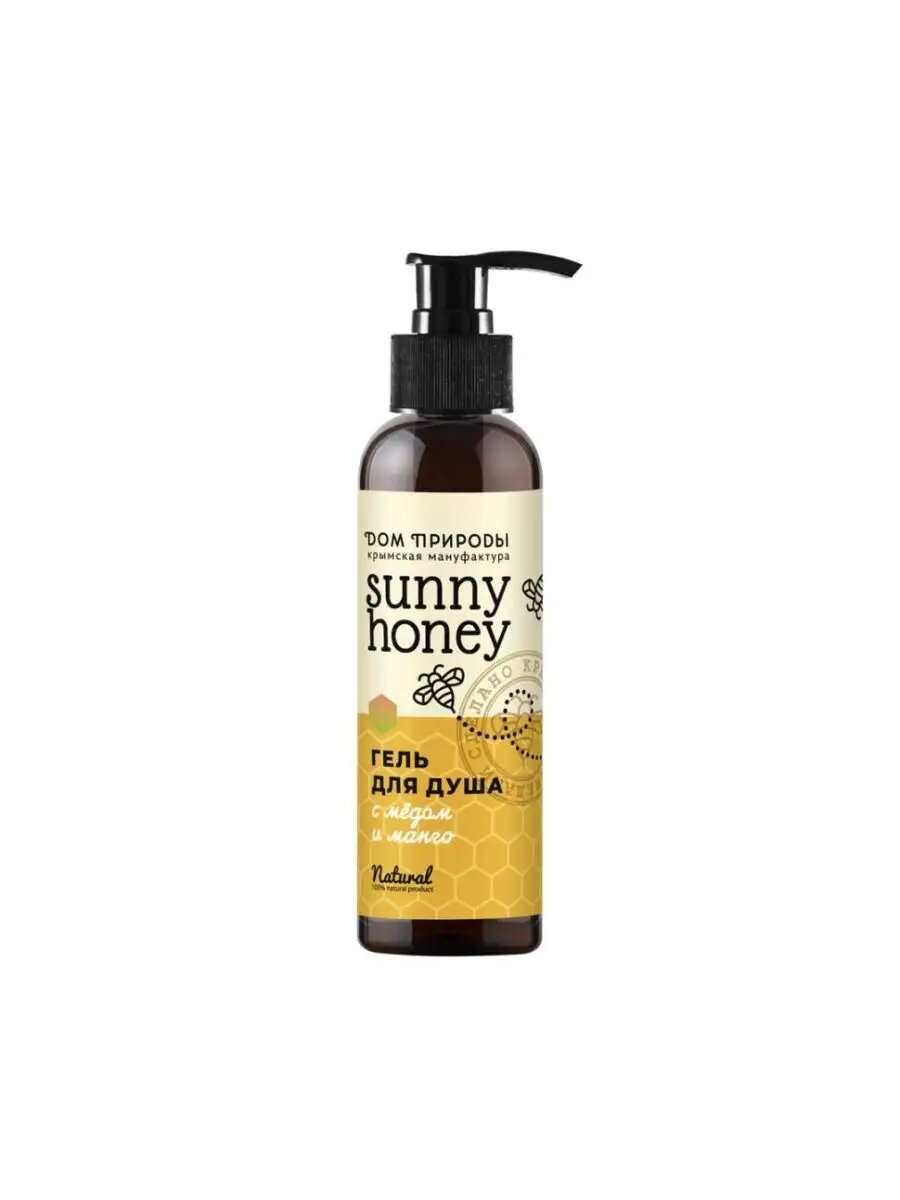 Гель для душа с Мёдом и Манго Sunny Honey натуральный