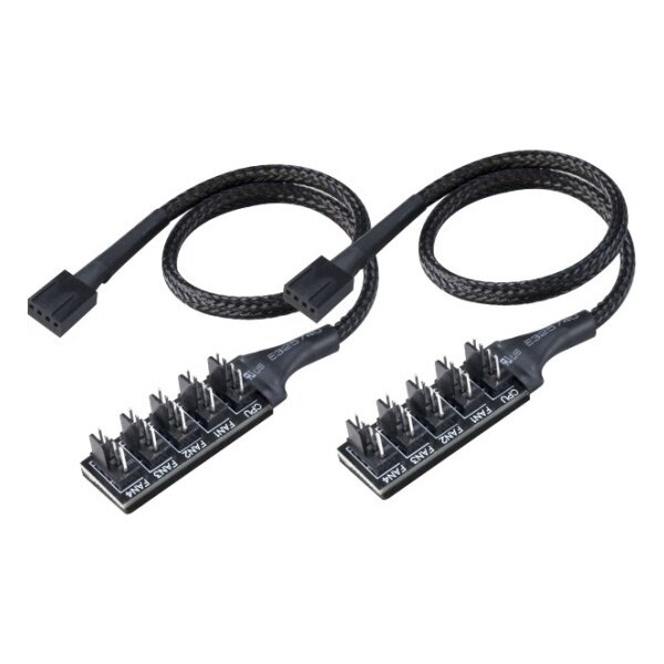 Разветвитель Akasa FLEXA FP5H 5 Fan PWM Splitter Hub 2шт AK-CBFA08-KT02