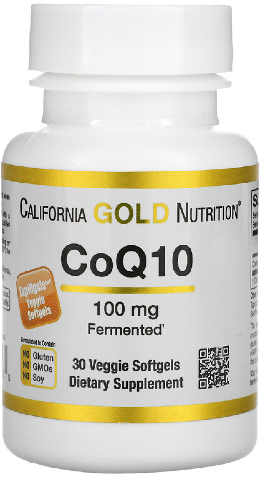 California Gold Nutrition, CoQ10, Коэнзим Q10, 100 мг, 30 растительных капсул