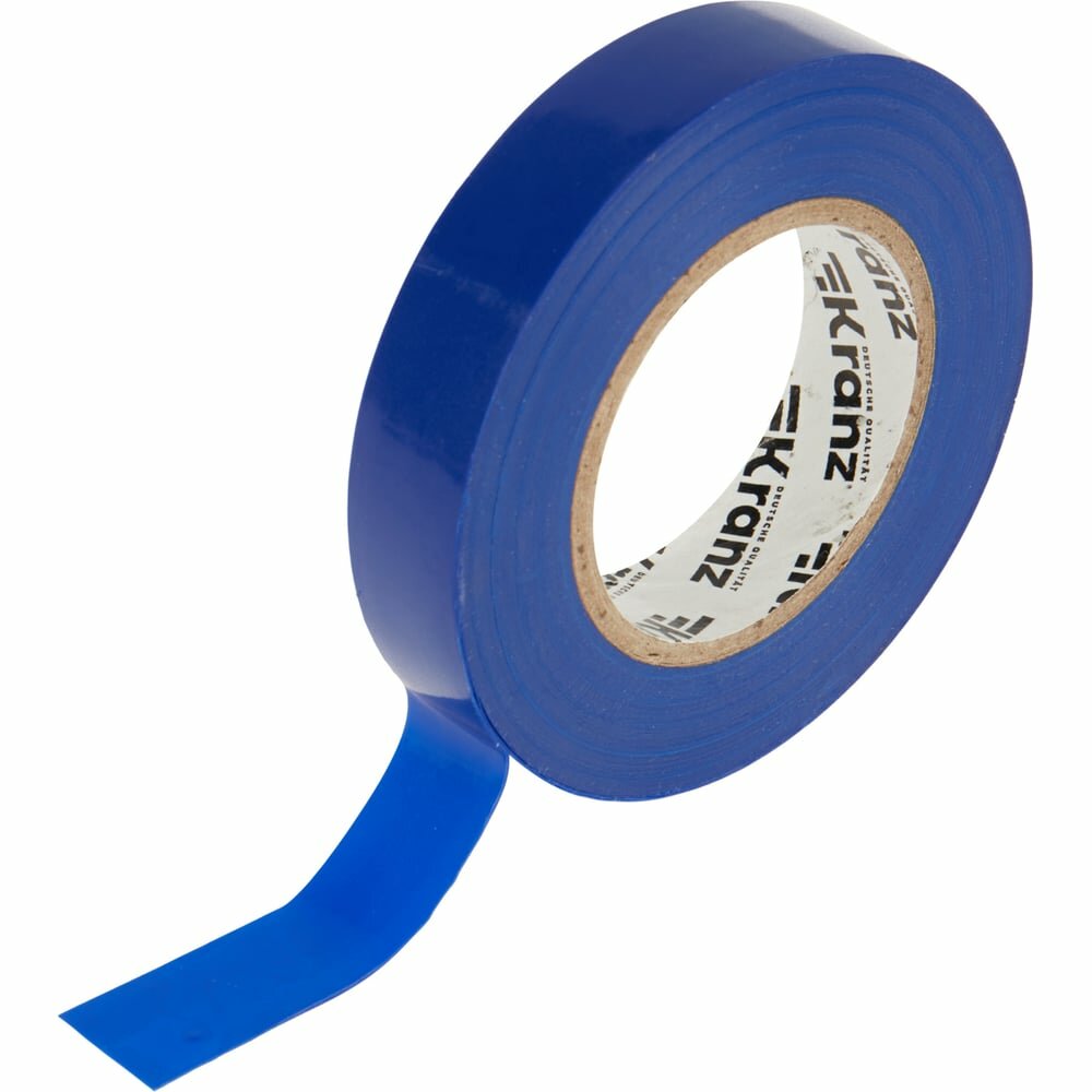 Изолента ПВХ KRANZ 0,13х15 мм, 25 м, синяя KR-09-2105
