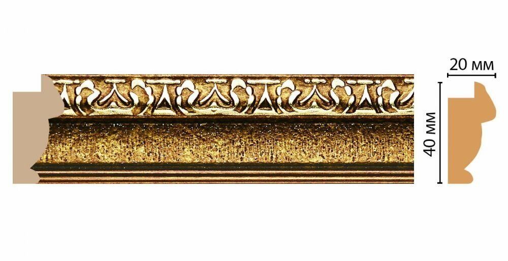 Багет Decomaster 807-43 В40хШ20хД2900 мм / Декомастер.