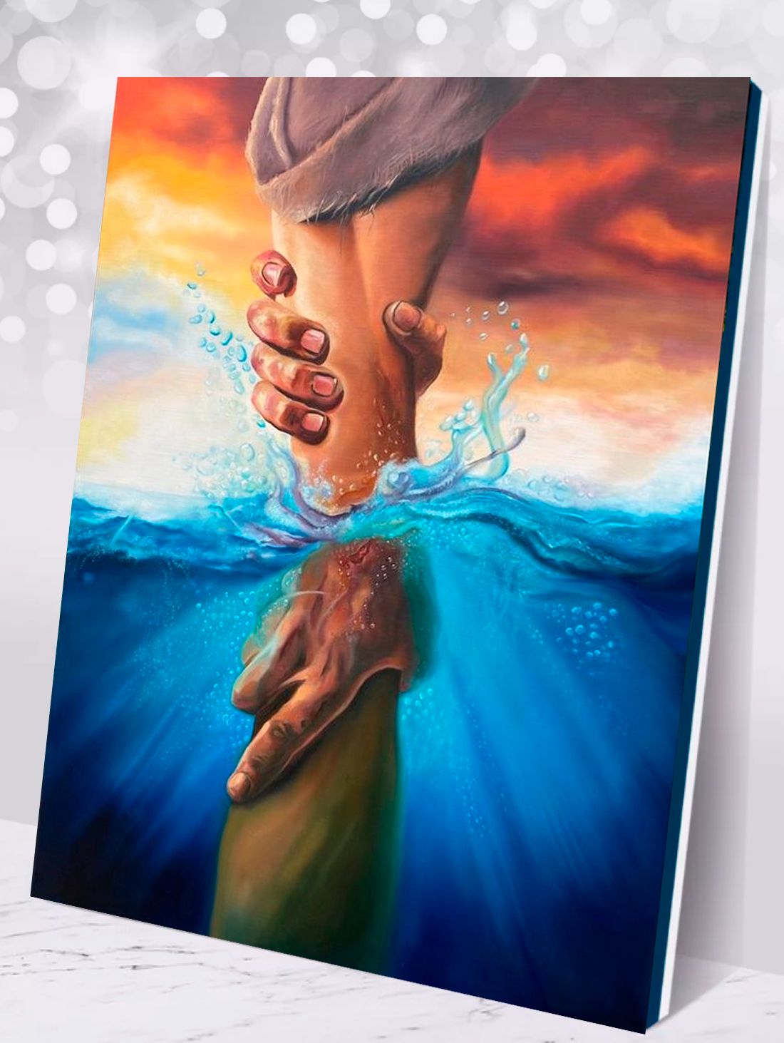 Картина по номерам "Рука Господа" 40х50 см, хлопковый холст на подрамнике, акрил, АртТойс