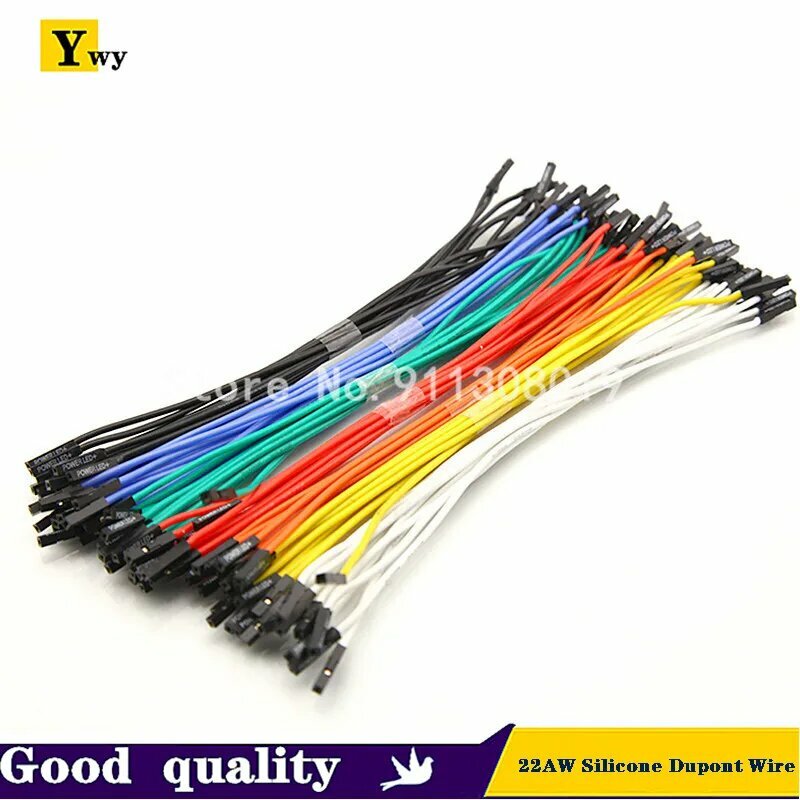 Силиконовый провод Dupont 22AWG, белый, 20 см, 10 шт.