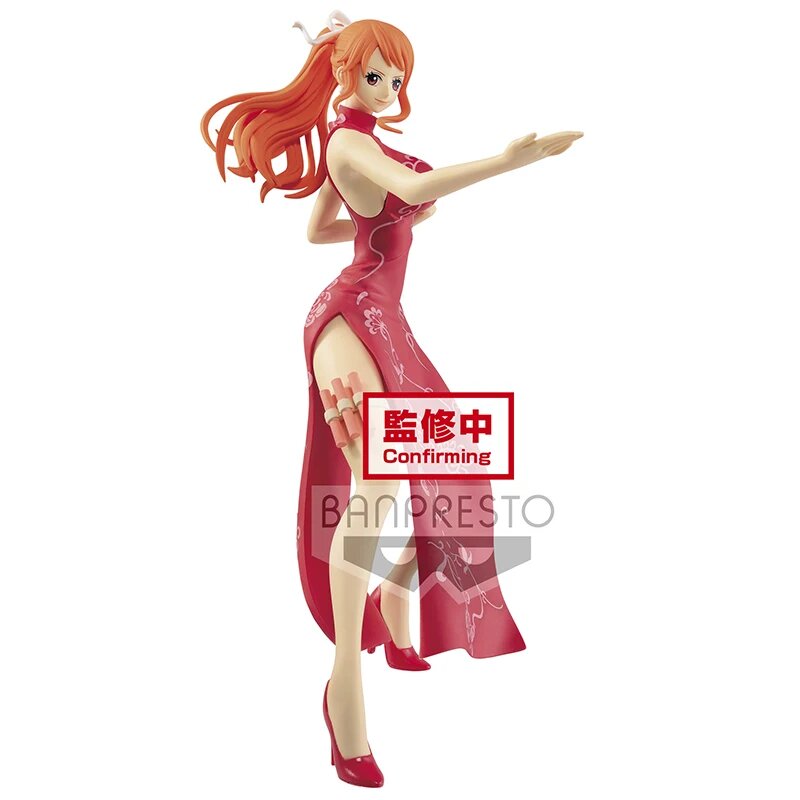 Bandai One Piece Glitter Glamours Nami PVC Фигурка Red