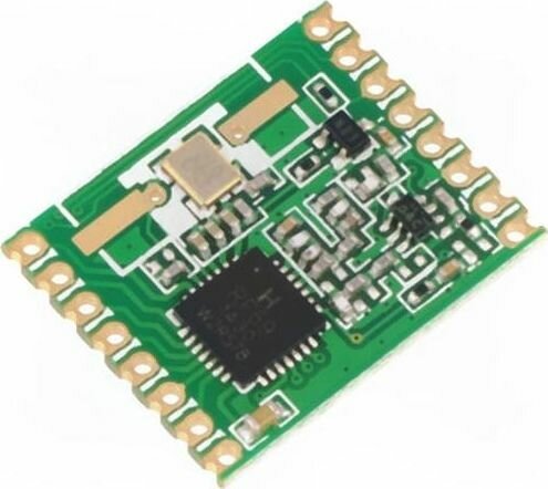 Модуль HOPE RFM69HW-433S2 RF трансивер FM FSK 433,92МГц SPI 1,8-3,6ВDC 20дБм 1 шт