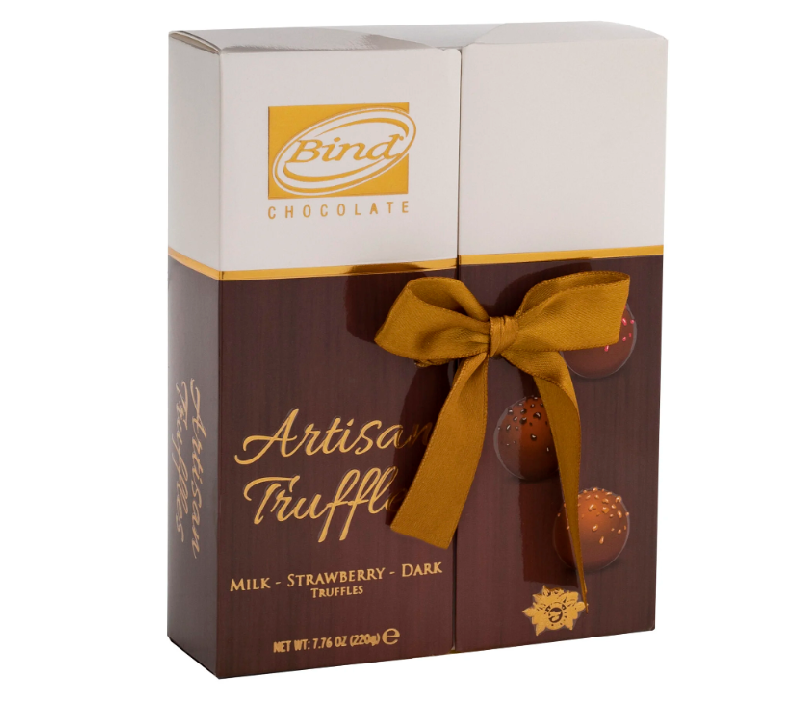 Конфеты BIND "Трюфельный сундучок" с фруктовой, молочной, темной нач. 220г