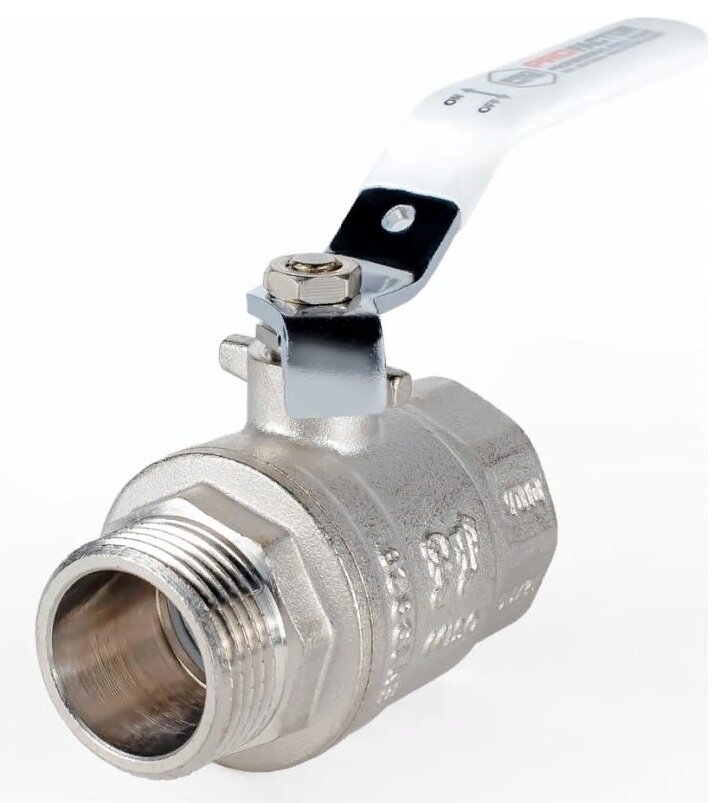 Кран вода PROFACTOR 1/2 гайка-штуцер ручка латунь PRO-AQUA FWL53-M15-F15S PF FBV 315