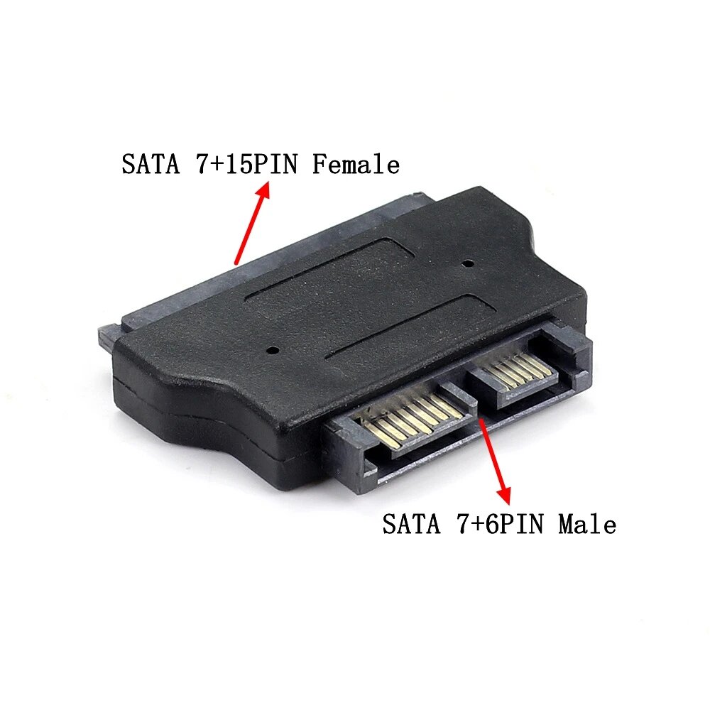 QinMSY SATA 22Pin 7+15 к Slimline SATA 13Pin 7+6 кабель 15CM, 13pin M 22PIN F