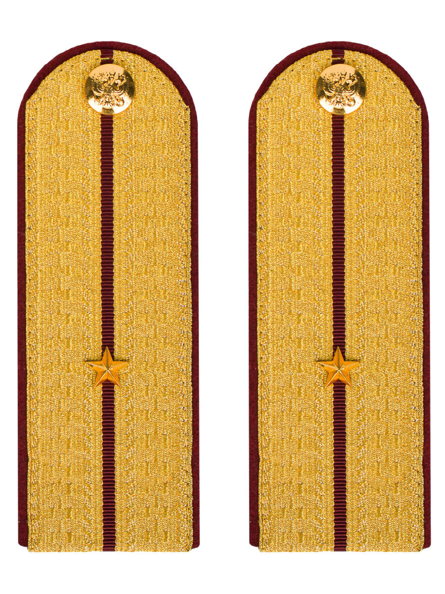 Погоны Фсин парадные Младший Лейтенант картон цвет золотой