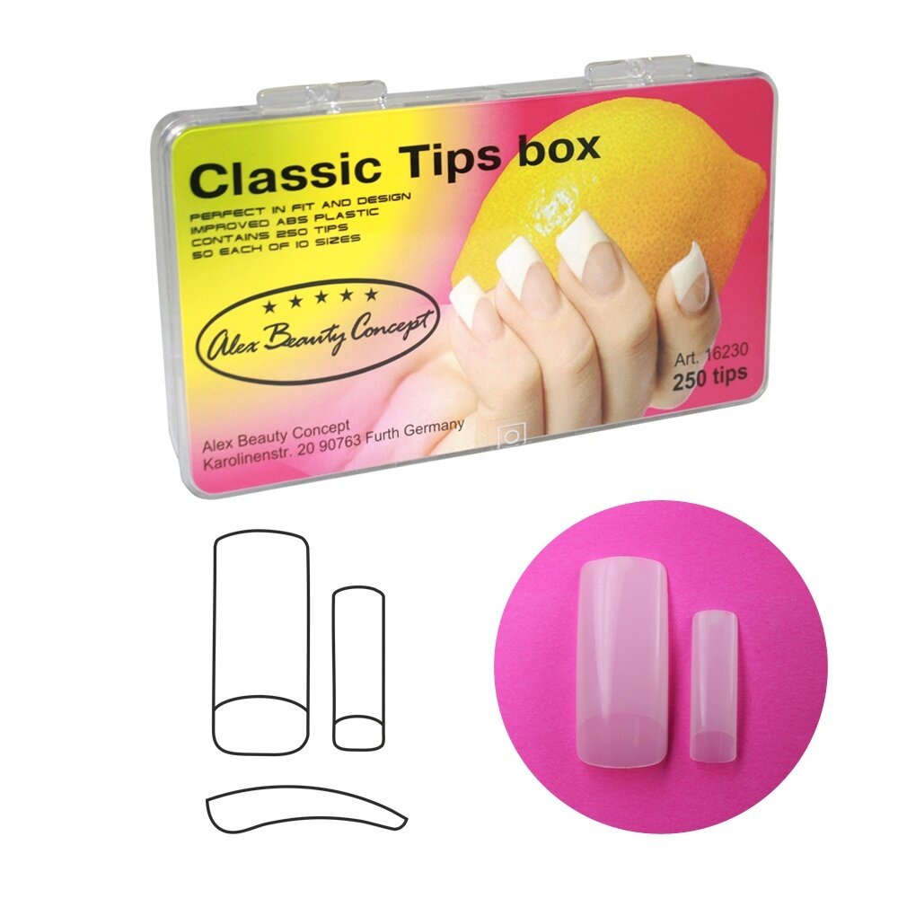Alex Beauty Concept Типсы Classic Tips Box, 100 штук