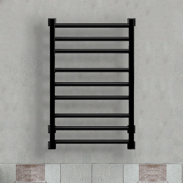 SATURN 110x50 (см) Полотенцесушитель водяной Черный