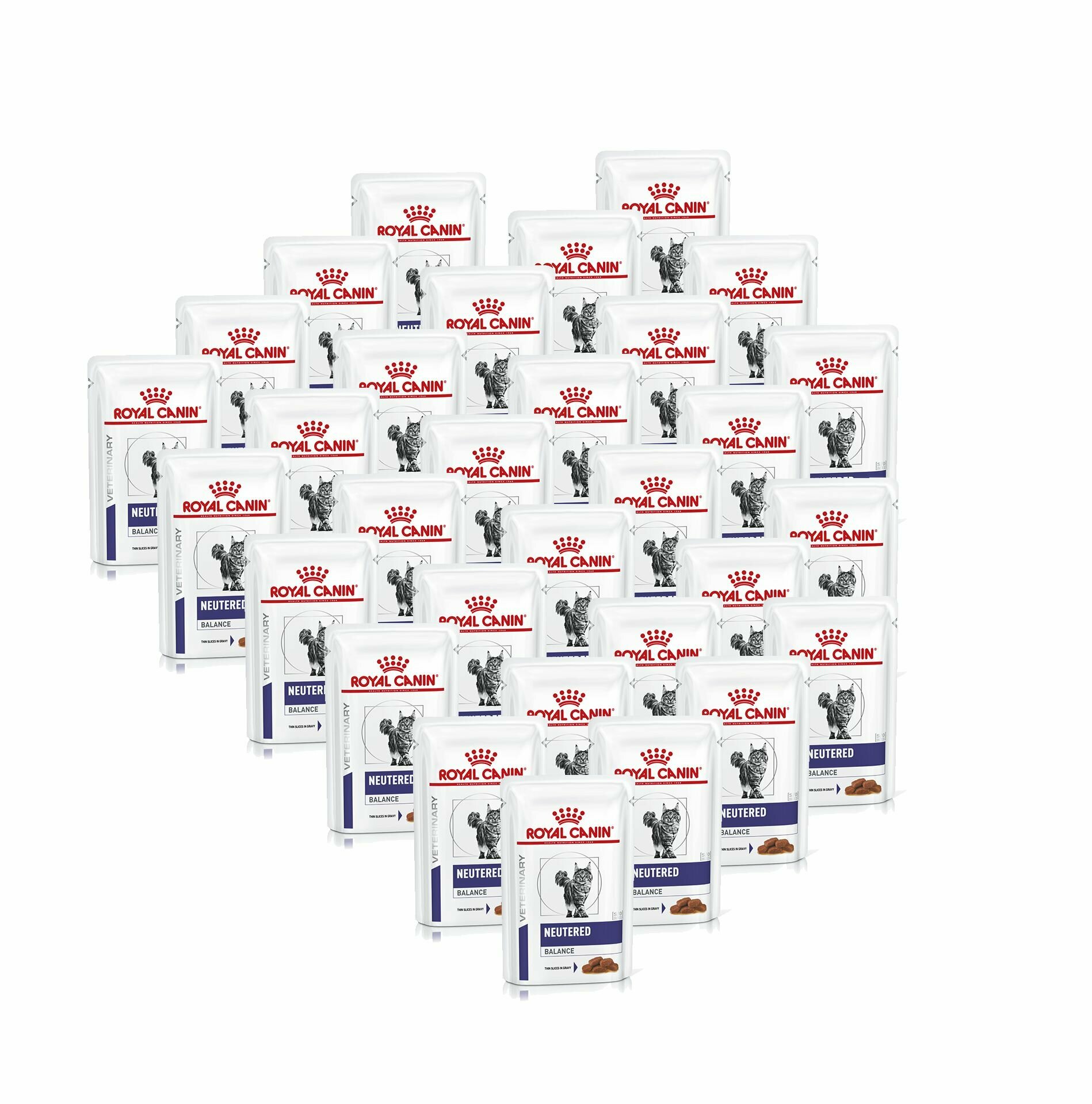 Royal Canin Neutered Balance для стерилизованных кошек склонных к полноте кусочки в соусе 85г x 32 шт.