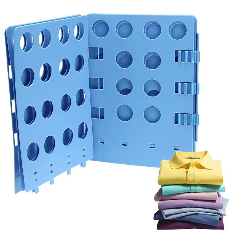 Шаблон для складывания рубашек, футболок трафарет складная доска Голубая