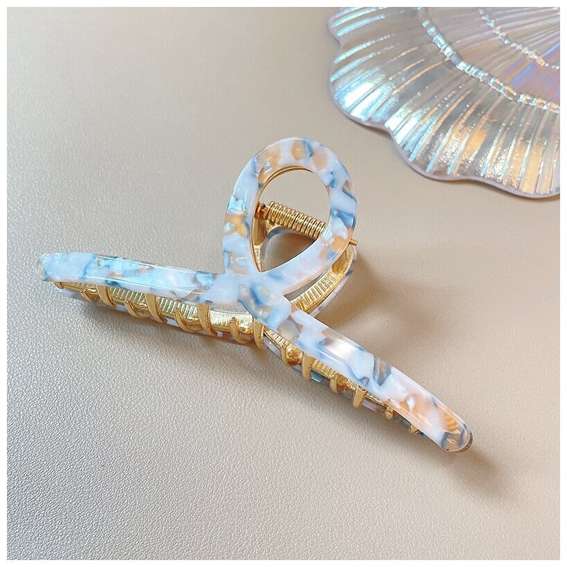 Заколка крабик для волос, перламутровый YZ