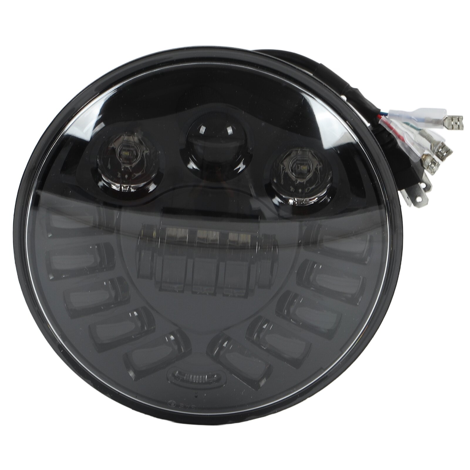 Фара для мотоцикла 7 дюймов, 6000K, 3000LM, круглая, дальний и ближний свет, белая, 12 В, 80 Вт