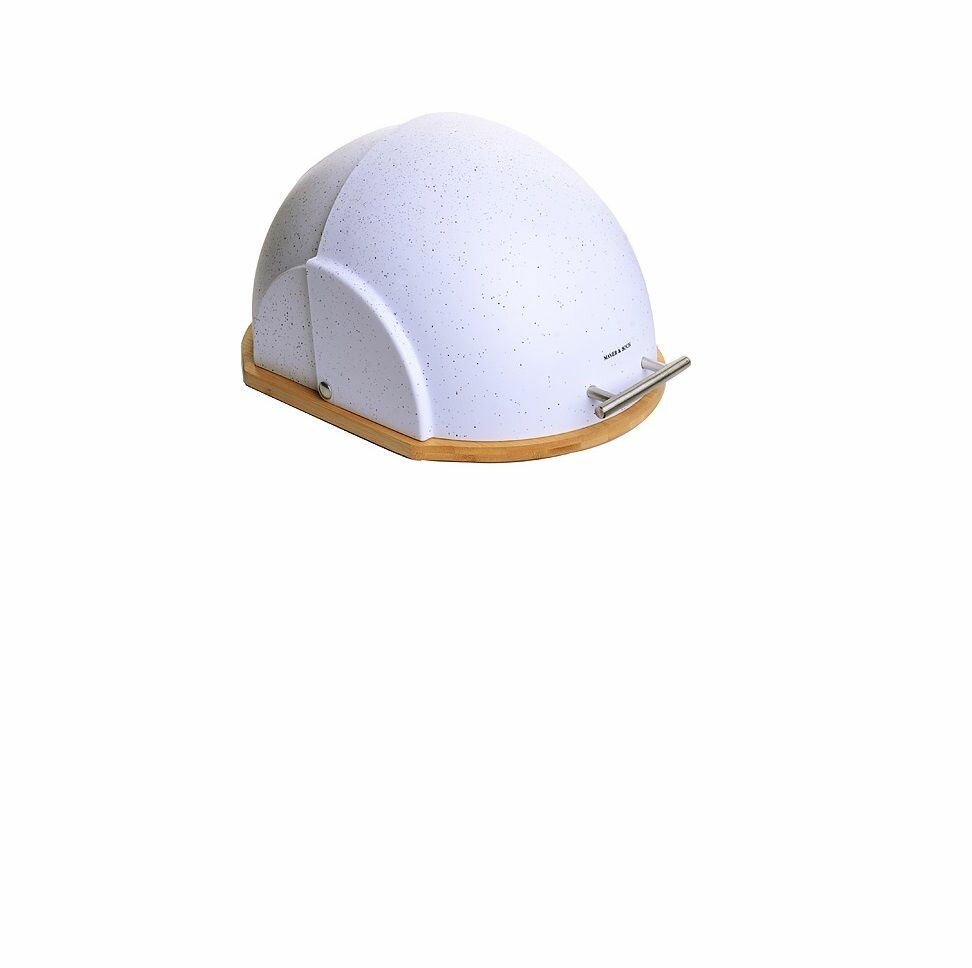 Хлебница 27 х 21 х 38 см, белый мрамор