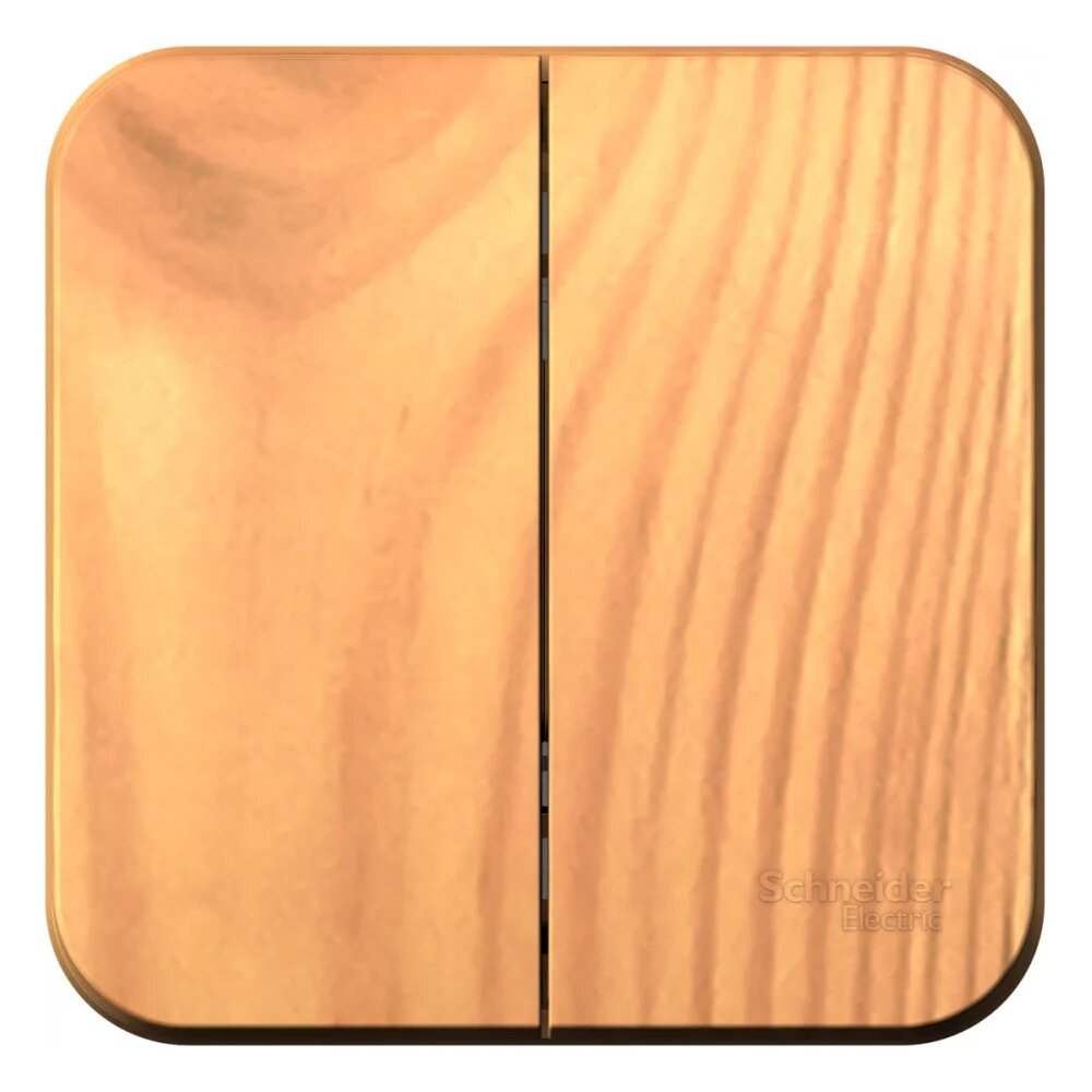 2-клавишный выключатель Systeme Electric BLANCA, открытой установки, 10А, 250B, ясень BLNVA105015