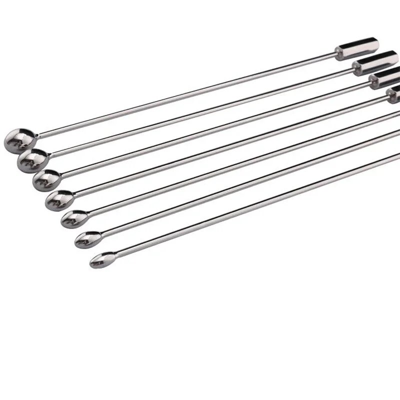 Длинные катетеры уретры из нержавеющей стали, звуки, пробка для пениса, растягивающиеся 12 мм