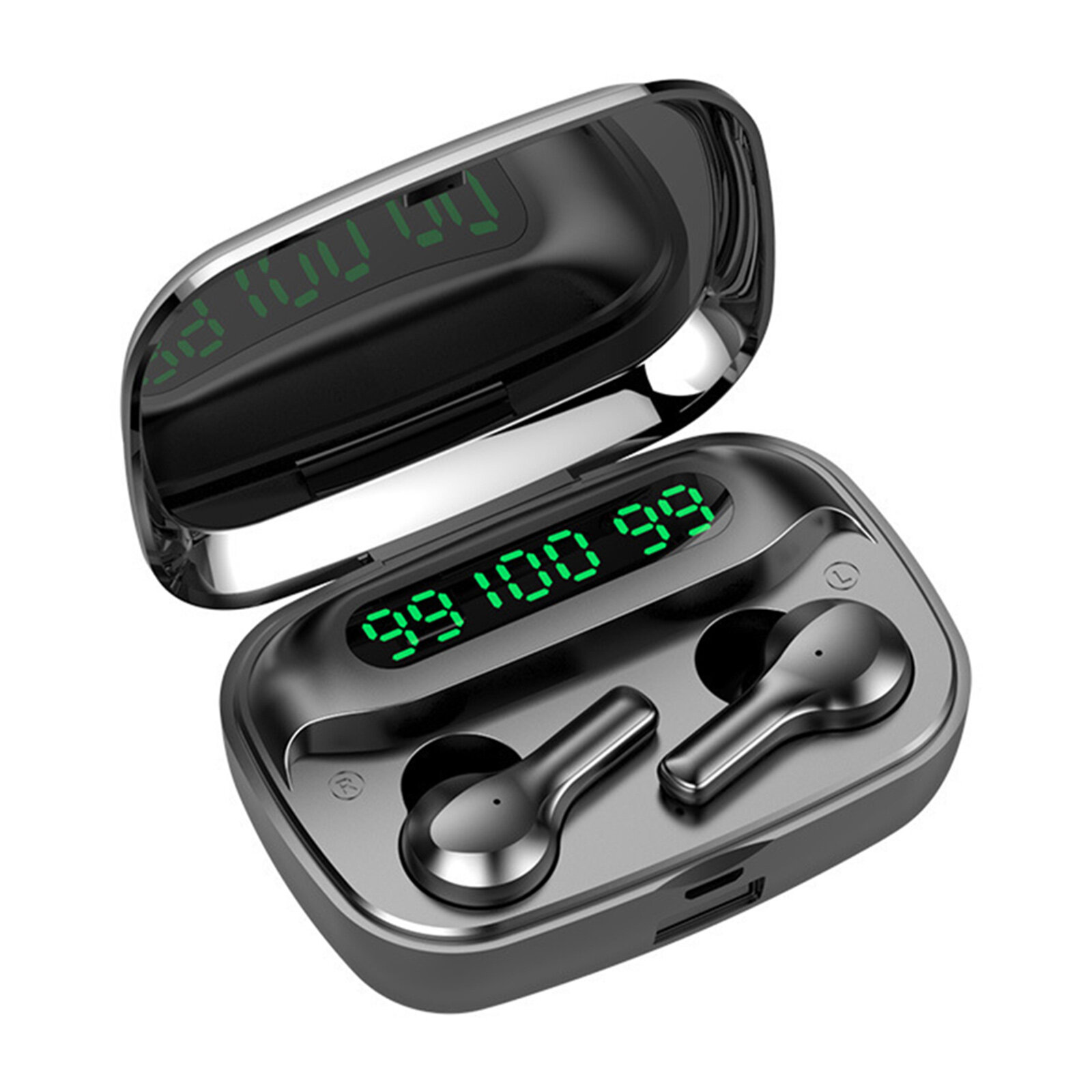Bluetooth 5.0 True Wireless наушники TWS с микрофоном, футляр для зарядки, LED-дисплей, сенсорное управление, внутриканальные наушники, спортивная гарнитура для путешествий, тренажерного зала и тренировок