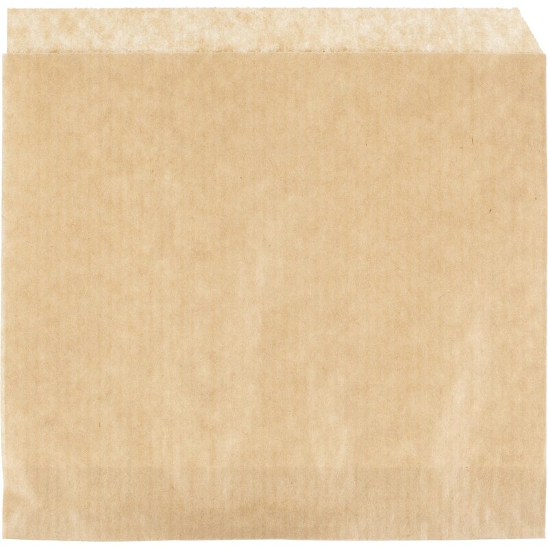 Пакет бумажный уголок 150х155 мм, 40 г/м2 полосатый крафт, 1800шт/уп