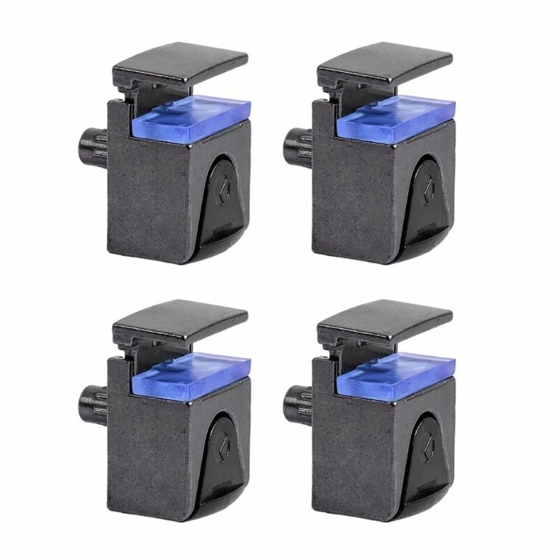 1 комплект из 4-х безвинтовых зажимов для ламината стекла с регулируемой толщиной-096 регулируемый пистолет черный