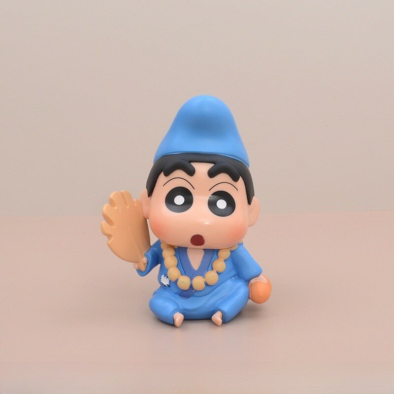 Crayon shinchan mcdonalds burger fries pvc model collectible toy for anime fans ji gong