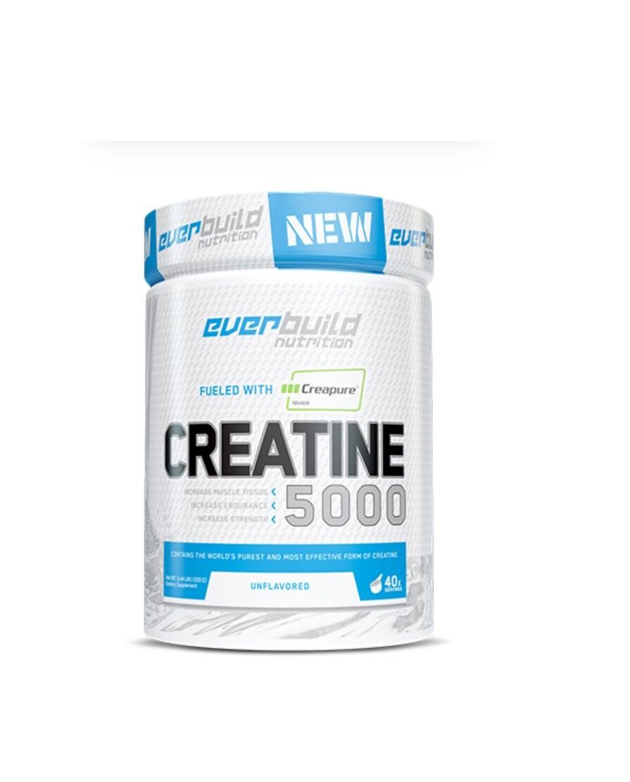 Everbuild Nutrition, Creapure Creatine Monohydrate, Креатин моногидрат, 200г (40 порций) без вкуса