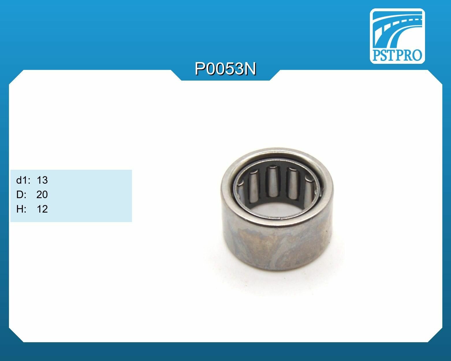 Подшипник опорный нижний рулевой рейки P0053PST Toyota Corolla E150 2006- d1-13 D-20 H-12