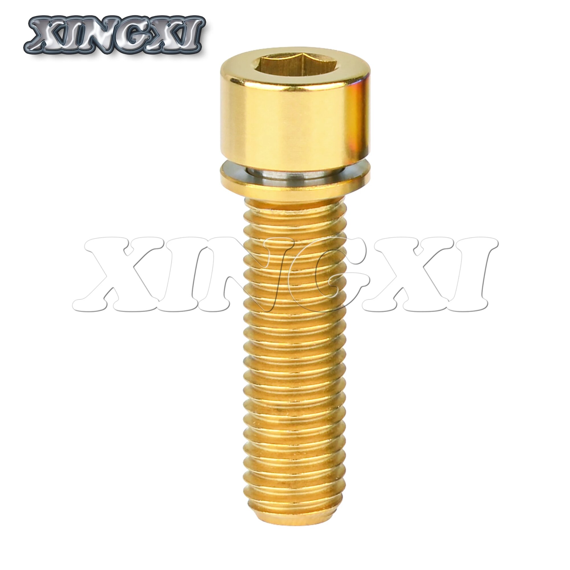 Титановые болты Xingxi M7/M8 x 20 25 мм M7, Gold, 25mm