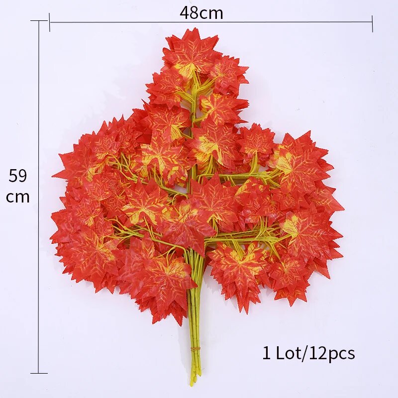 Искусственная лоза дерева (ротанг), 160 см 12pcs maple leaves