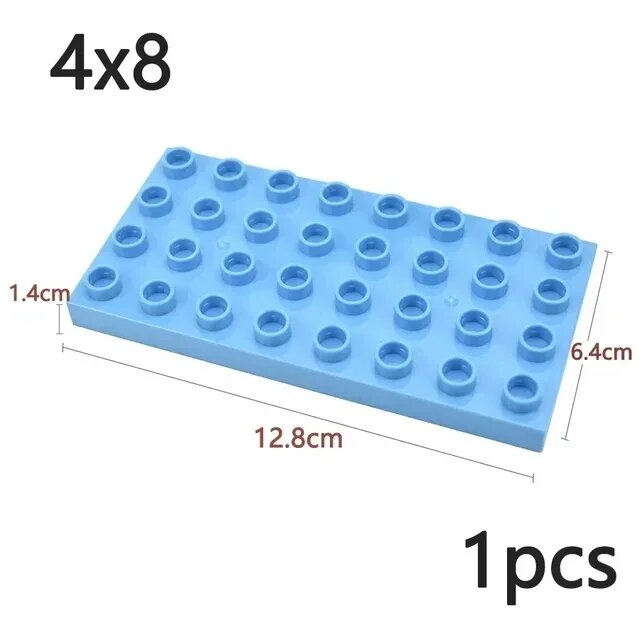 Плита LEGO 4x8 Light Blue 1.4x12.8 см