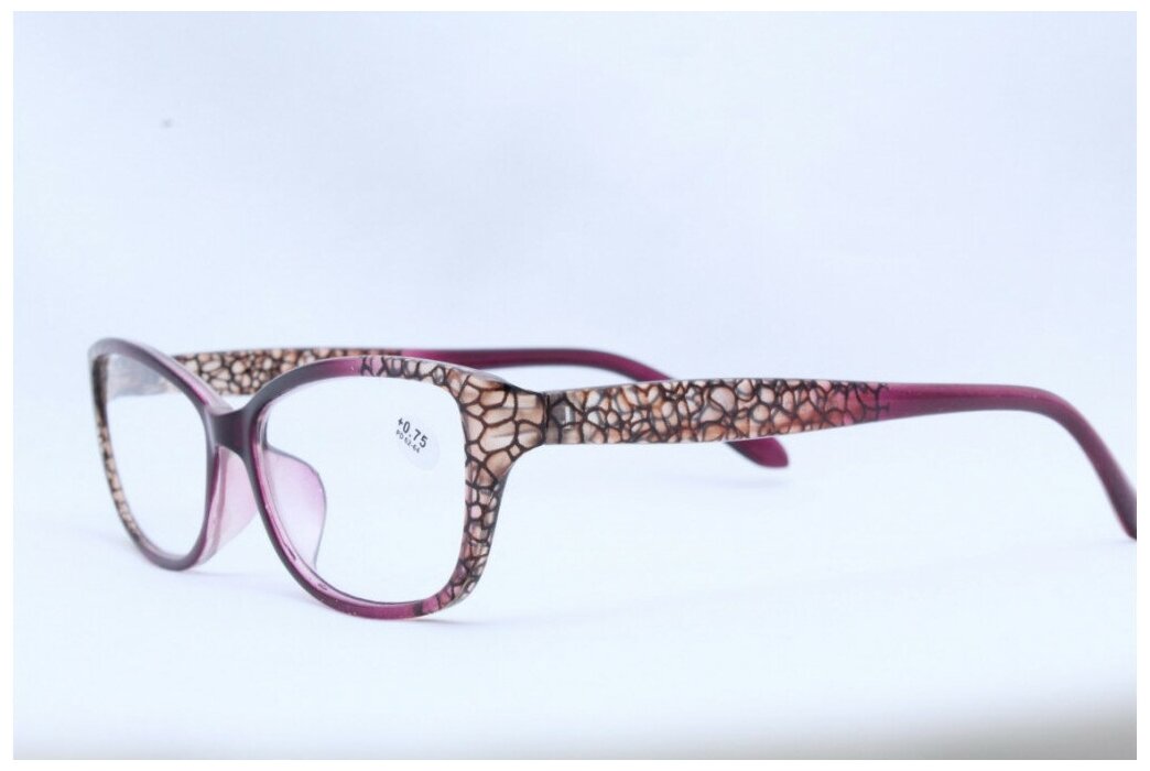 Готовые очки для зрения (фиолетовые)