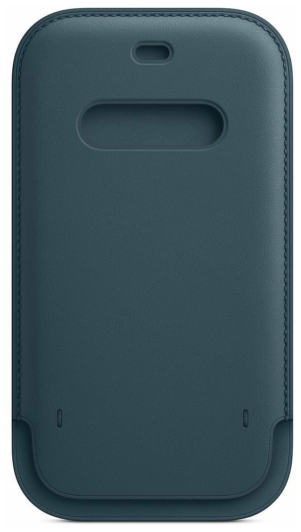 Магнитный чехол-конверт MyPads из натуральной высококачественной кожи премиум класса для iPhone 12 Pro Max (6.7) синий
