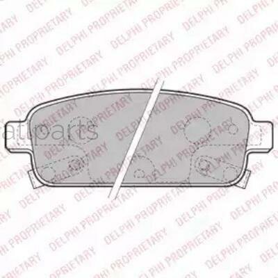 DELPHI LP2167 колодки тормозные